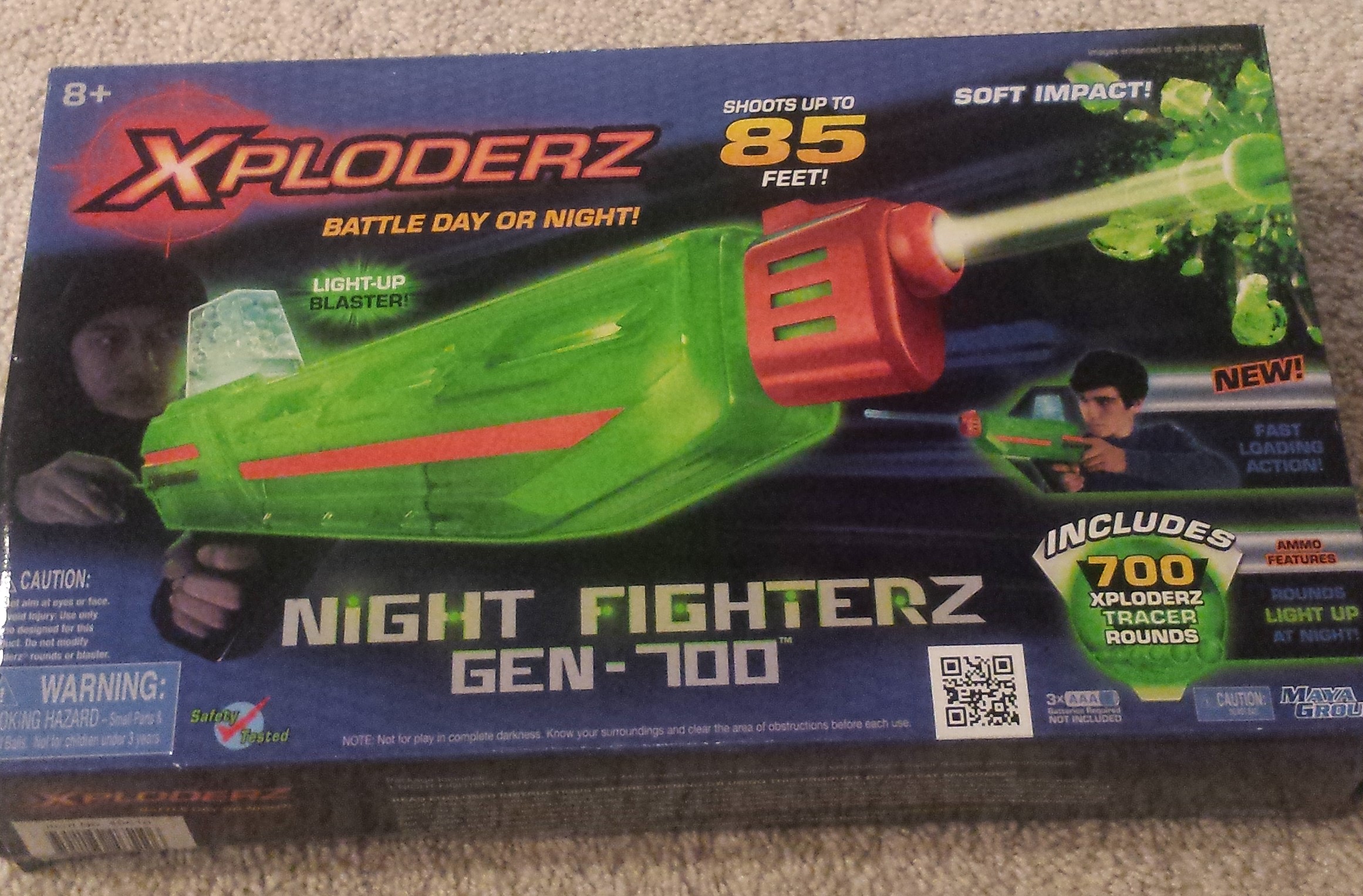 XPLODERZ Night Fighterz Gen-700 Light Up Blaster Gun – Vertual Attics